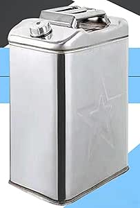 Amazon.co.jp: 5L/10L/15L/20L/25L/30L/35L/40L/50L/60L 緊急用携行缶,軽量 ガソリン携行缶 ノズル付きボトルタイプ ステンレス 430 ...