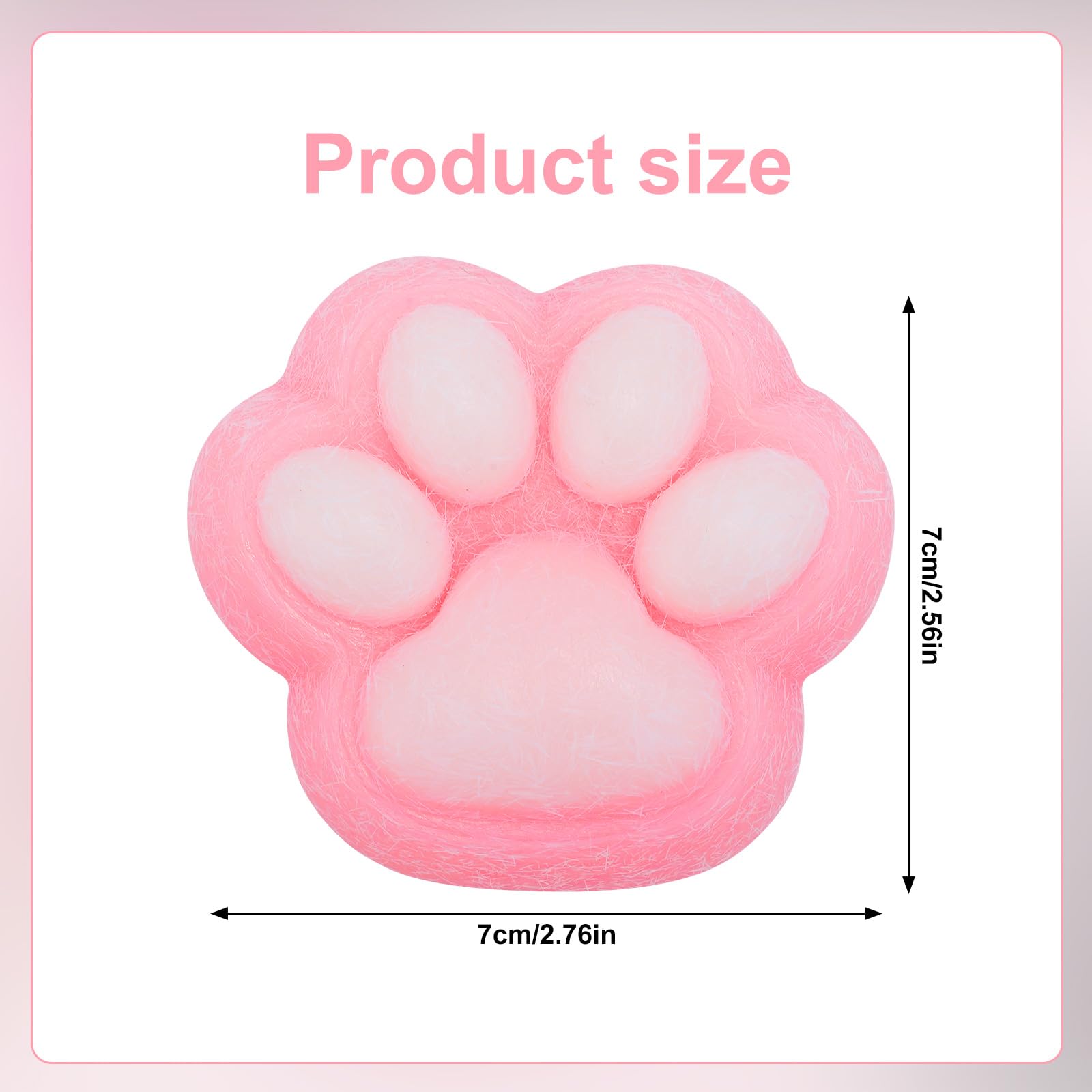 PEUTIER Cat Paw Squeeze Squishy Toys, Plastic Taba Soft Cat Paw with 10 ...