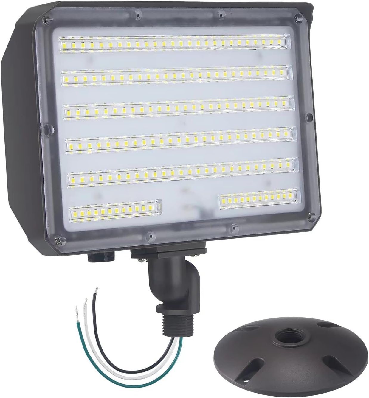 kadision LED Flood Light Outdoor with Dusk to Dawn Photocell, 50W ...
