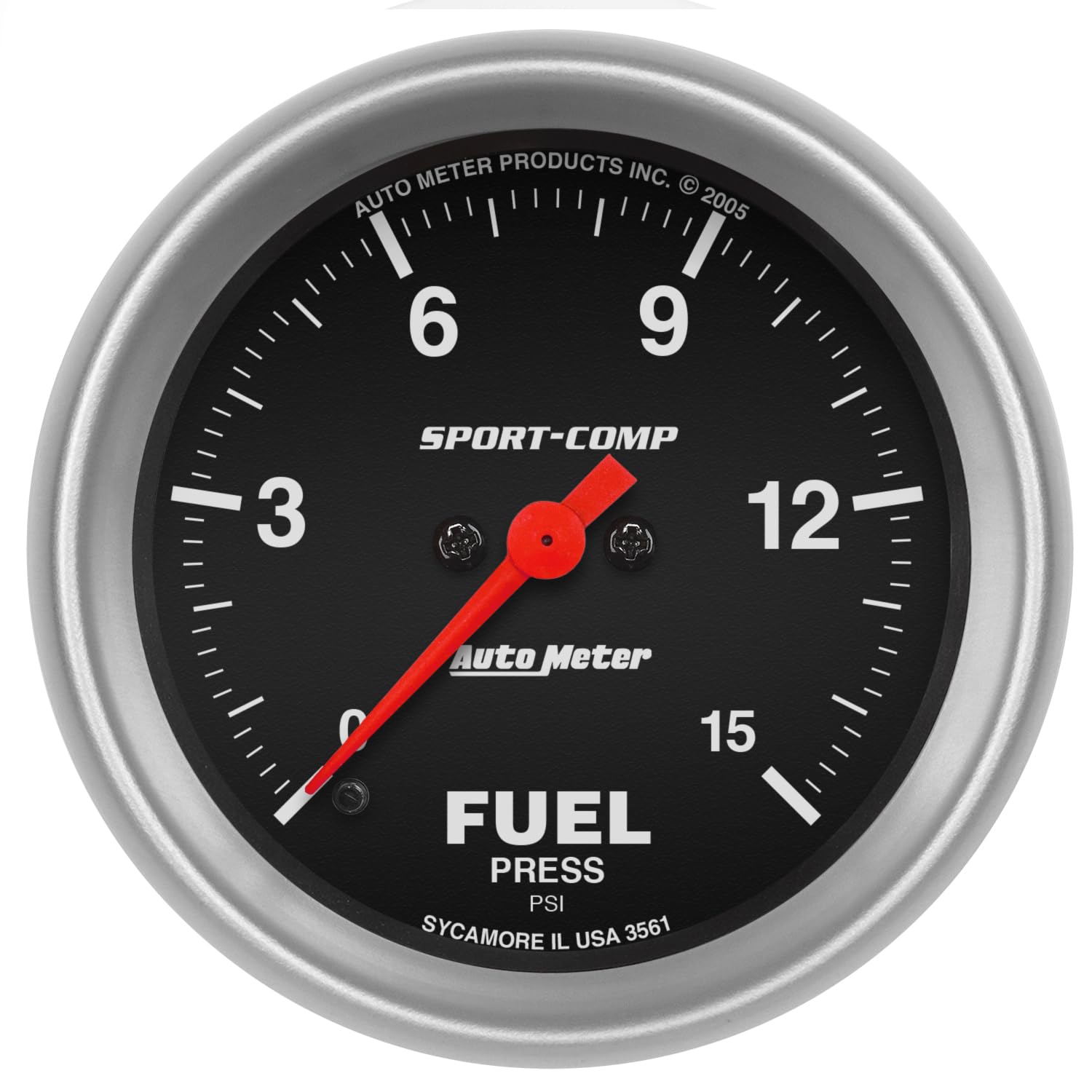 Amazon.com: Auto Meter 3561 Sport-Comp Electric Fuel Pressure Gauge ...