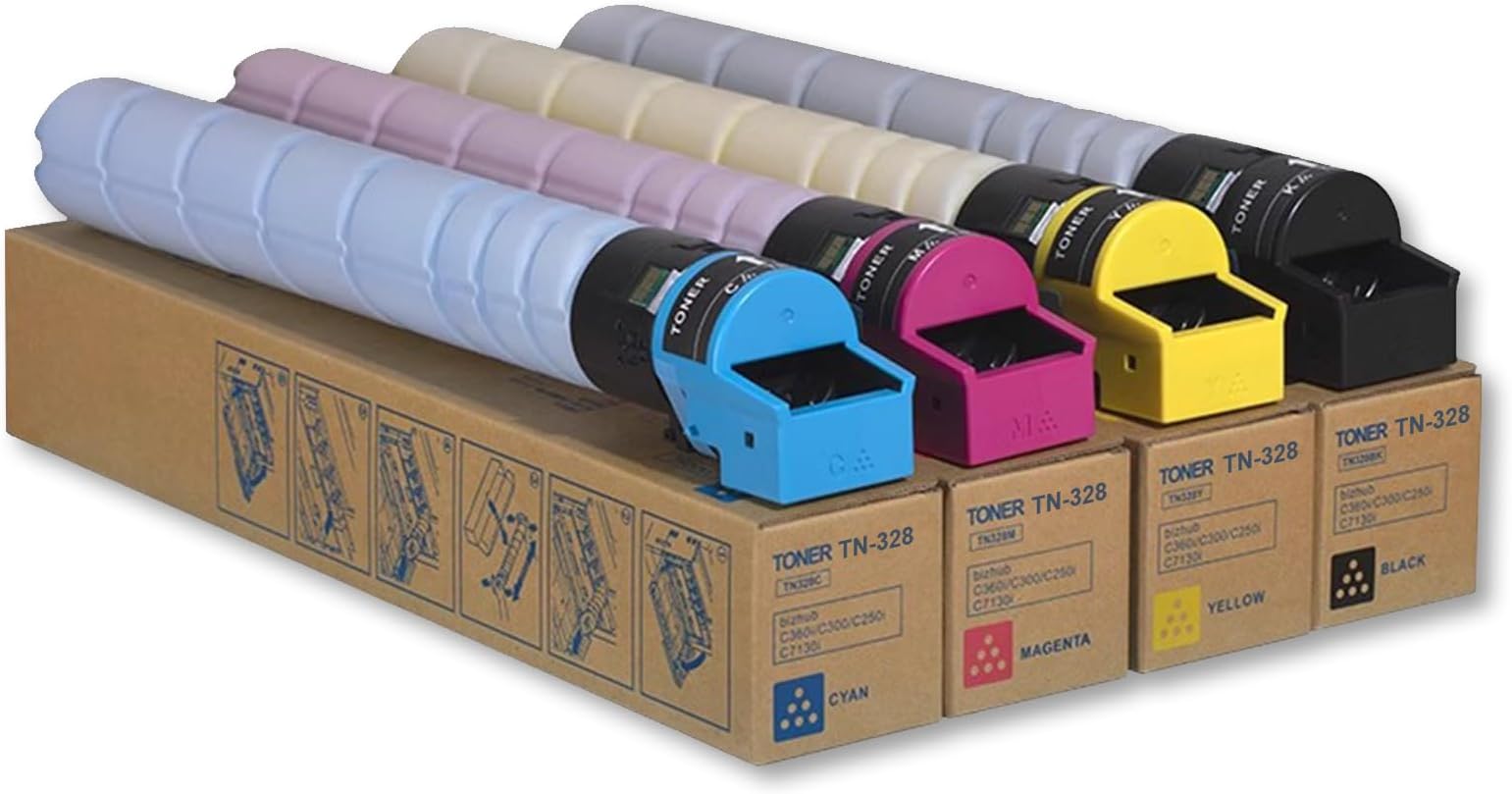 Amazon.com: TN328 TN-328 Toner Cartridge TN328K TN328C TN328M TN328Y ...