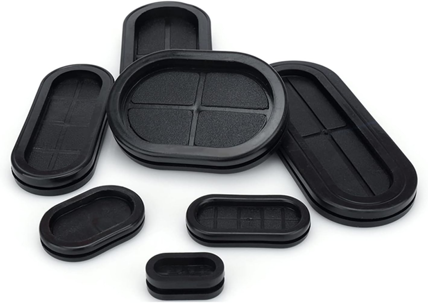 Amazon.com: ZZZYW 10pcs/lot Oval Rubber Cable Lock up Gasket Clip ...