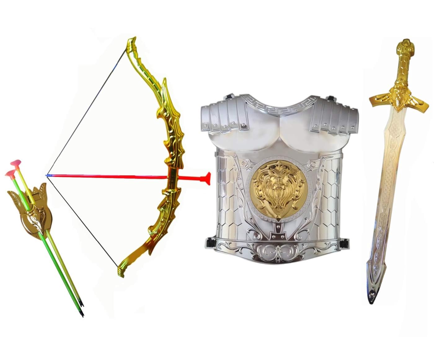 Buy HALO NATION® Bahubali Warrior Set - Knights Fancy Dress Cosplay ...