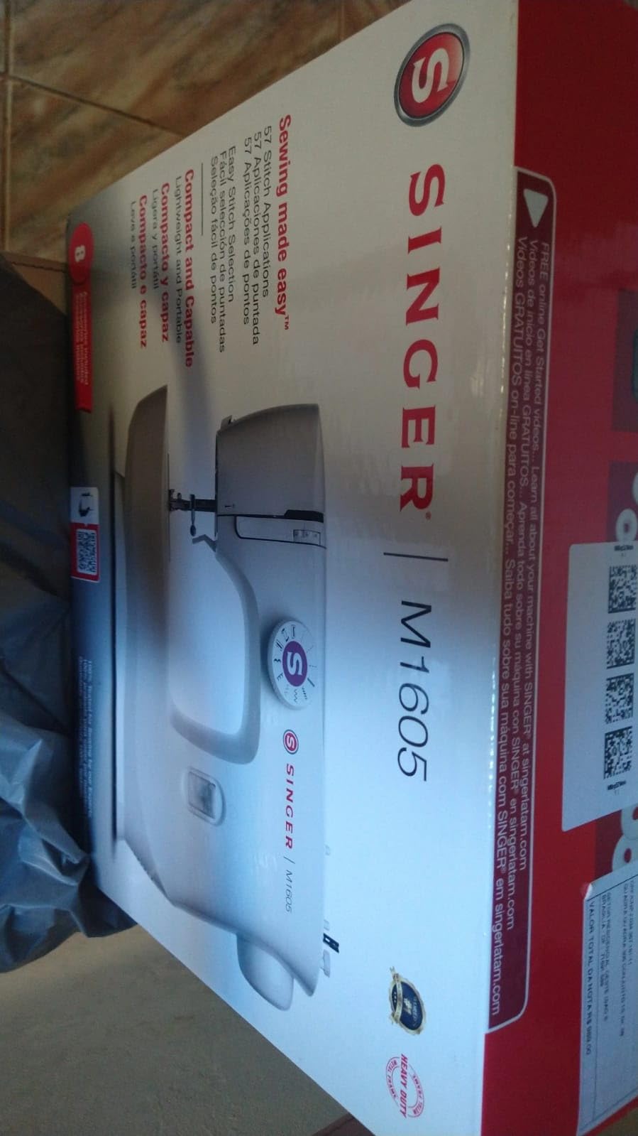 Máquina de Costura Singer, M1605, Mecânica, 220V : Amazon.com.br: Papelaria e Escritório