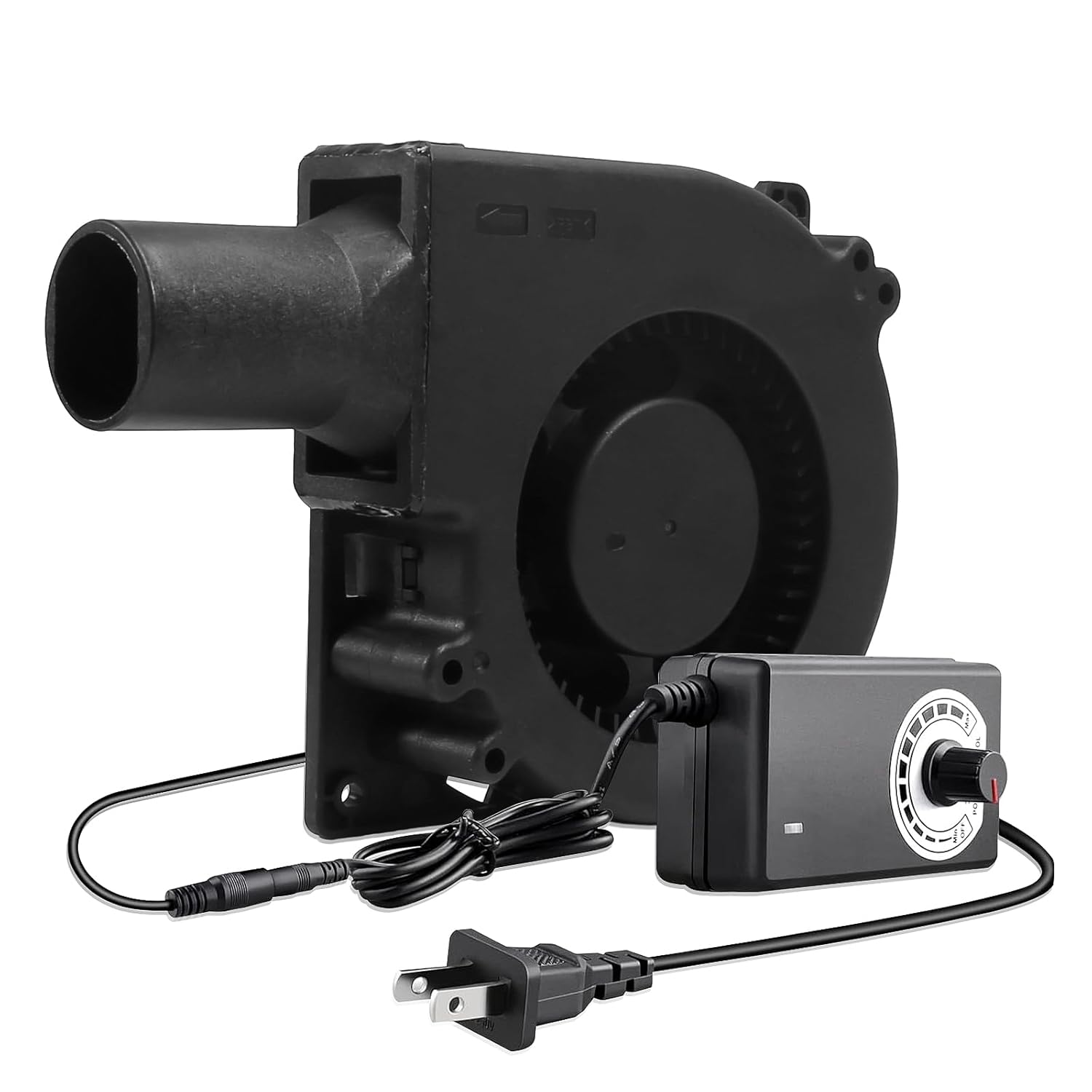 D-FLIFE 120mm x 32mm 12V Dual Ball Air Blower Fan with 110V - 240V AC ...