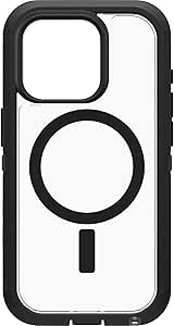 OtterBox iPhone 15 Pro (Only) Defender Series XT Clear Case - DARK SIDE (Black/Clear ...