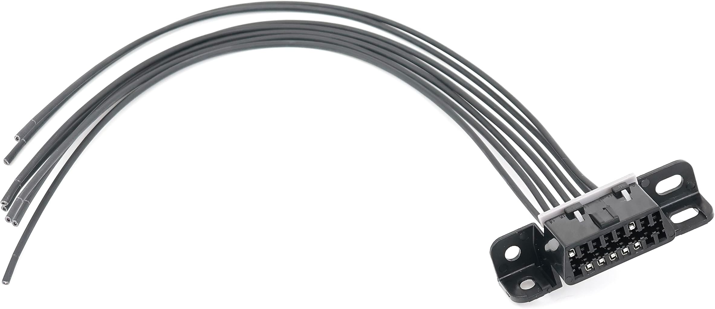 Amazon.com: Michigan Motorsports OBD2 Connector Pigtail - Black OBD II ...