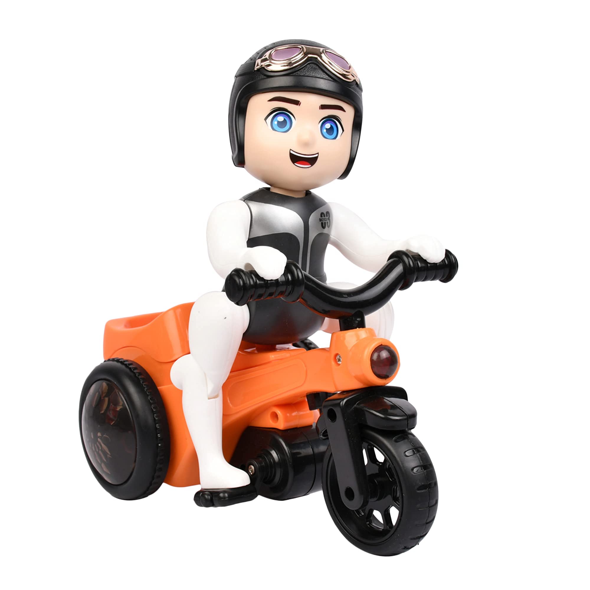 Buy Toyporium Light and Sound Musical Stunt Bike Tricycle Bump and Go ...