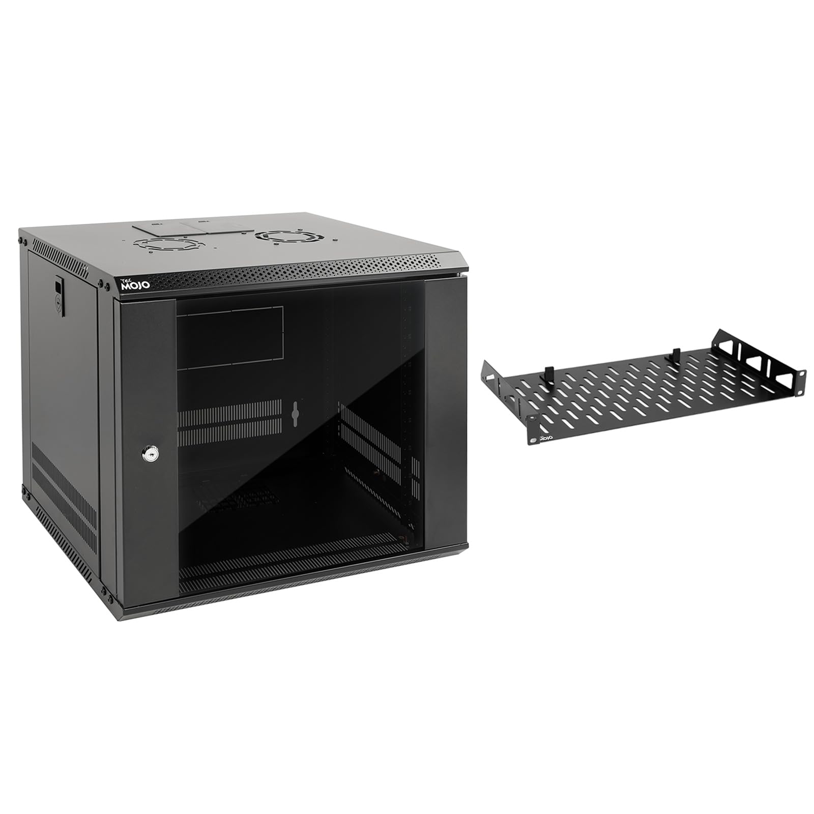 Amazon.com: Tecmojo 9U Wall Mount Server Cabinet & Server Rack Shelf ...