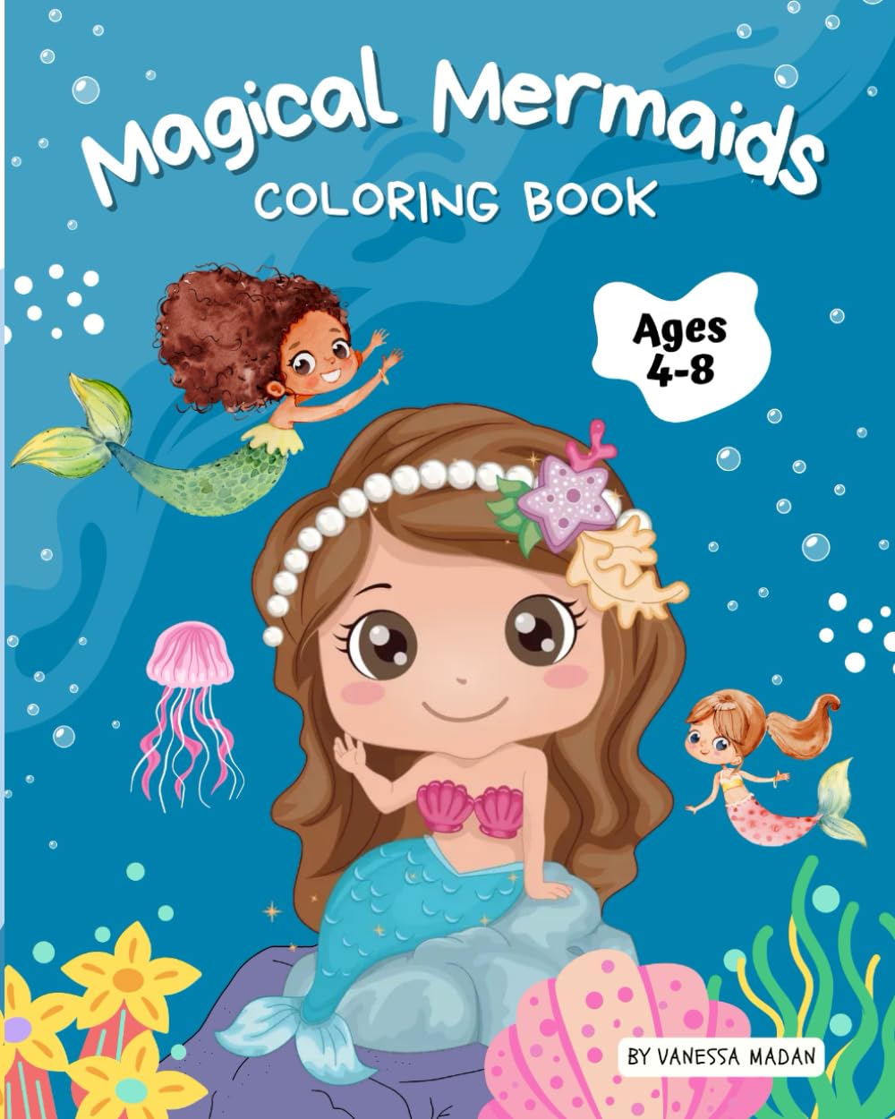 Amazon.com: Magical Mermaids: Coloring Book for Kids, Ages 4-8 (ATHENA ...