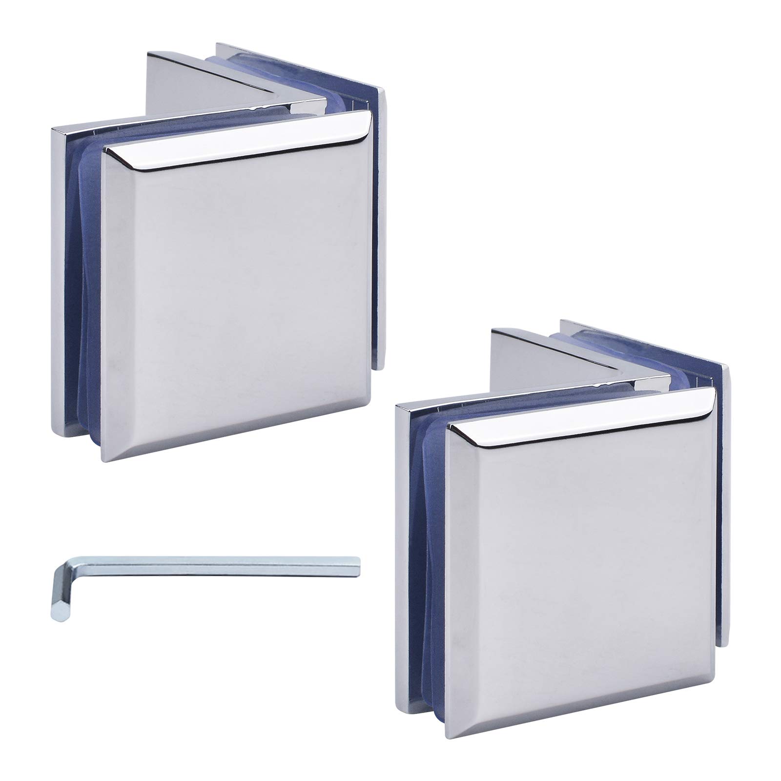 Buy UFURMATE Glass Clamp Connector, 2 Pcs Zinc Alloy Glass Clamp 90 ...