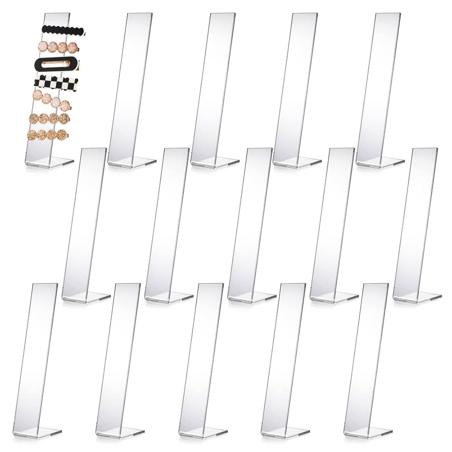 Amazon.com : Suwimut 15 Pieces Acrylic Hair Clip Display Stand, Clear L ...
