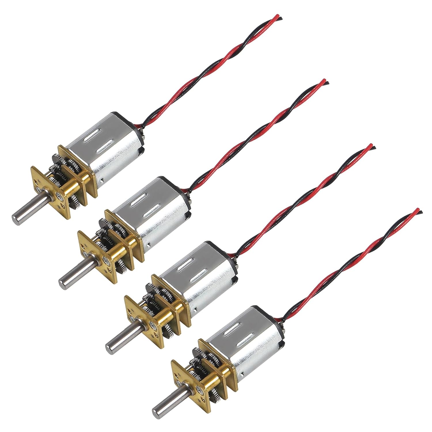 Amazon.com: 4Pcs Mini Micro N20 Gear Motor DC 3V-6V Slow Speed Full ...