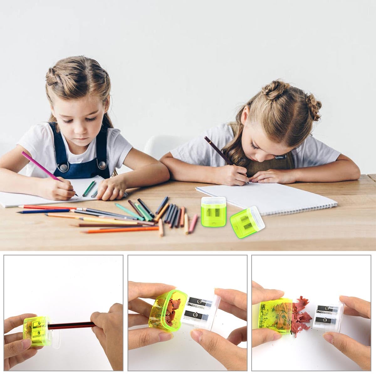 Snapklik.com : 12 Pack Manual Pencil Sharpener For School Office Home ...