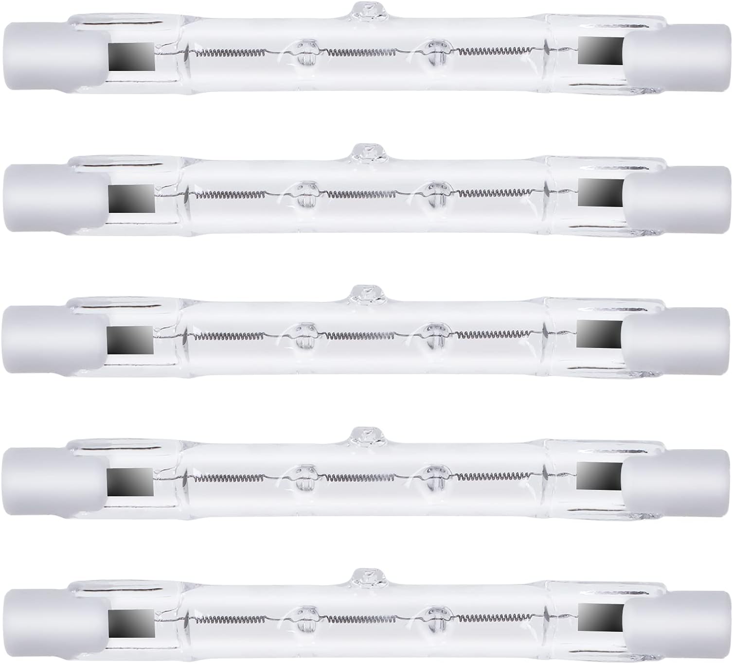 R7S Halogen Bulbs 78mm T3 100W 120V Dimmable J-Type Linear Warm White ...