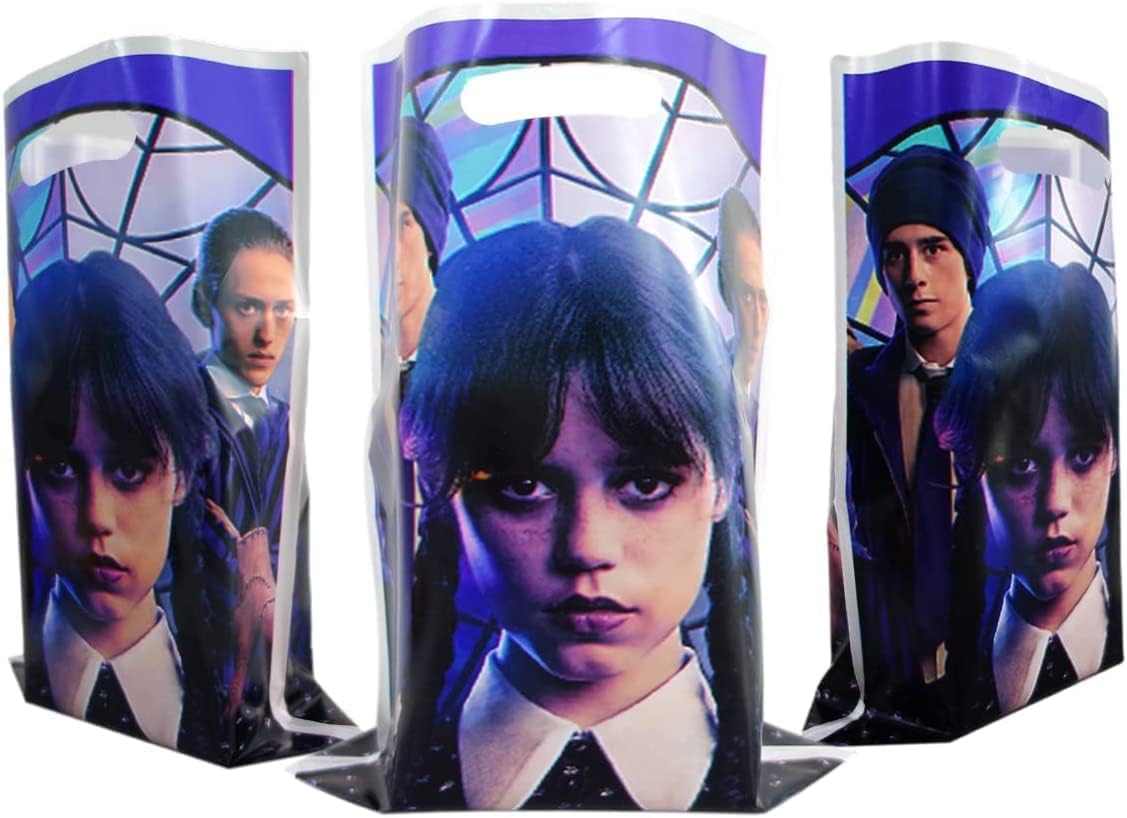 Amazon.com: 30pcs Wednesday Addams Gift Bags, Wednesday Addams Candy ...