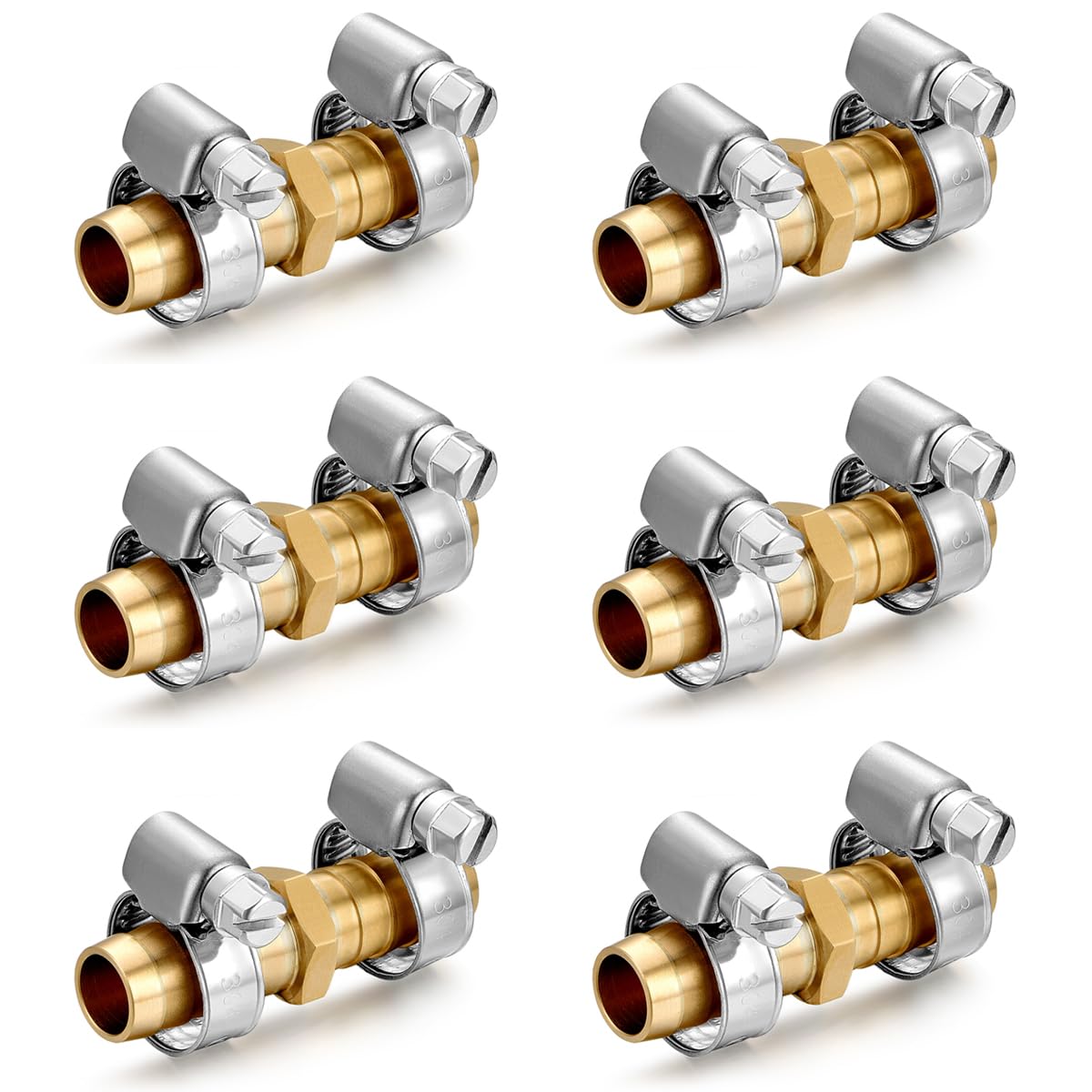 Amazon.com: SIGURANTA Garden Hose Repair Connector, Solid Brass Hose ...