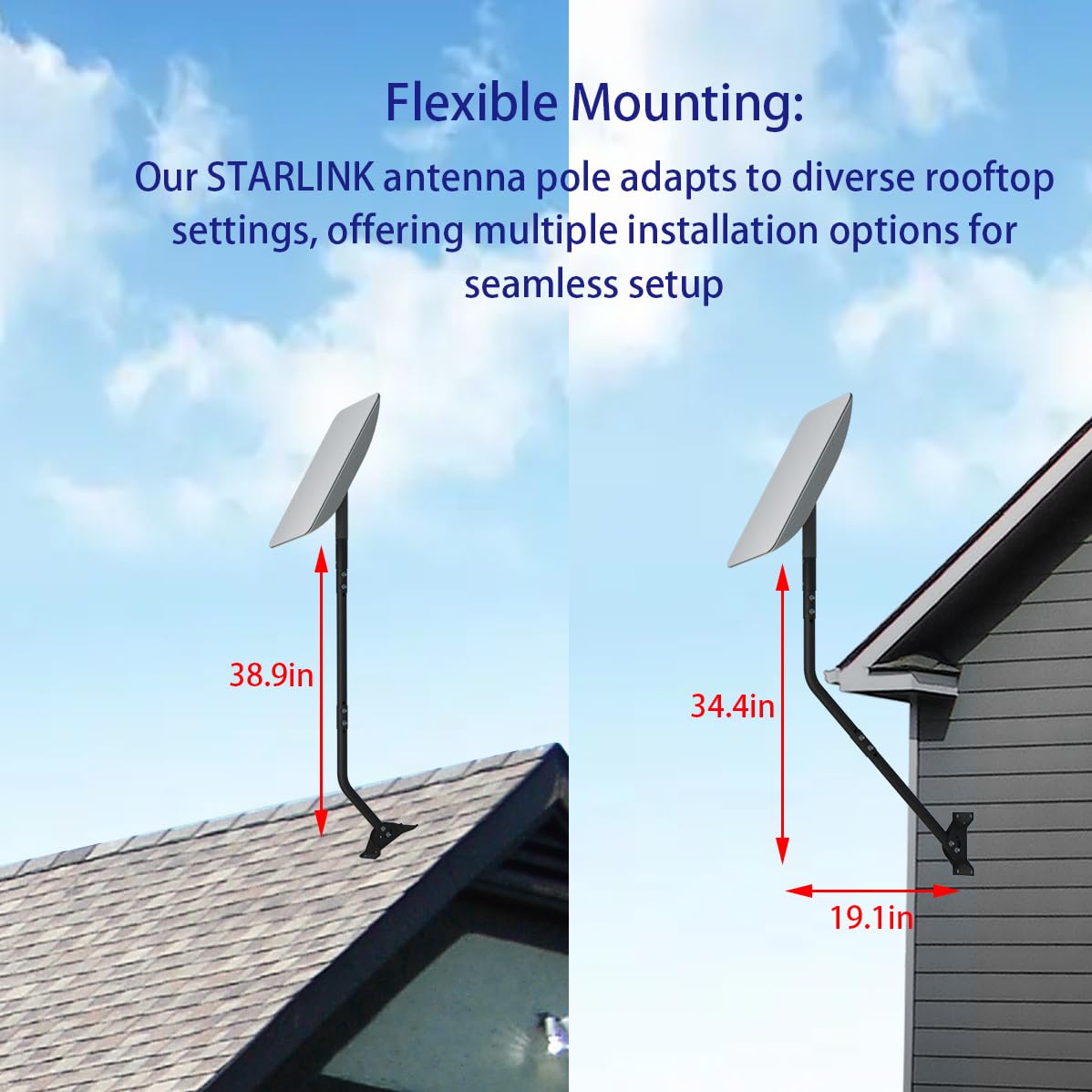 Snapklik.com : Universal Adjustable Mount Pole