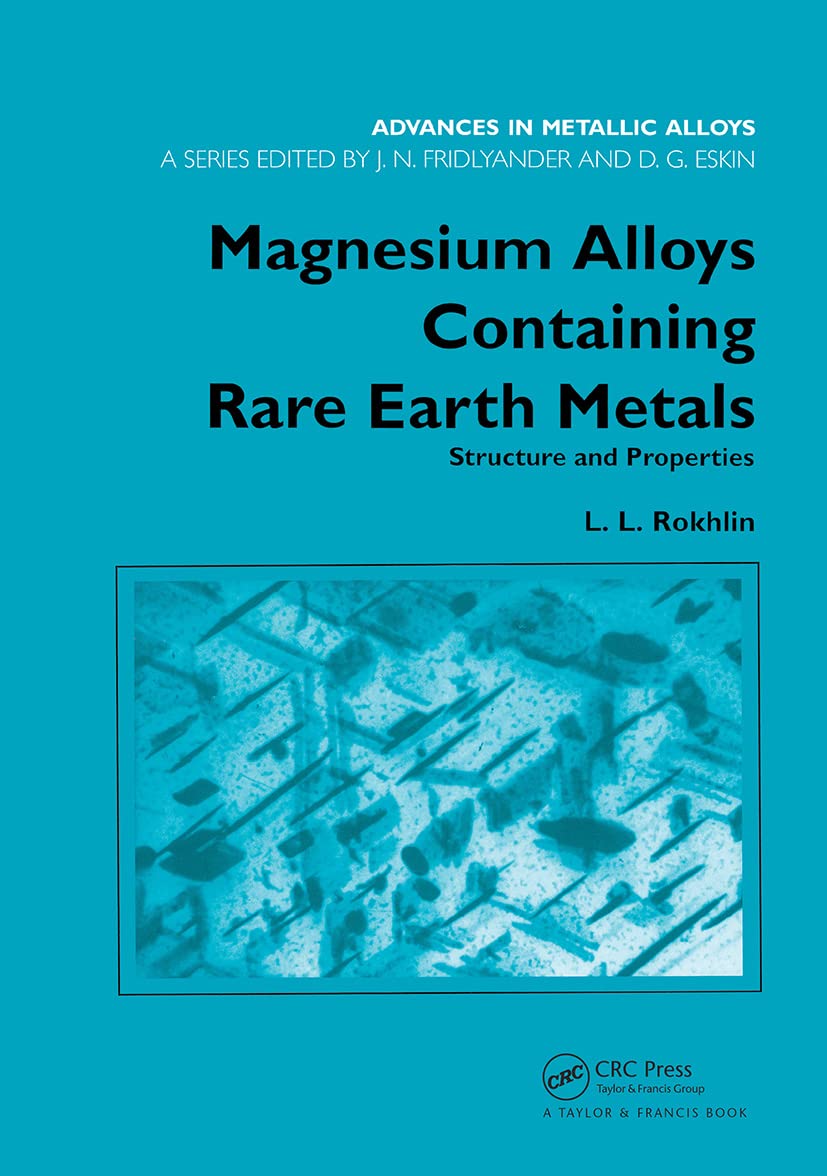 Amazon.com: Magnesium Alloys Containing Rare Earth Metals: Structure ...
