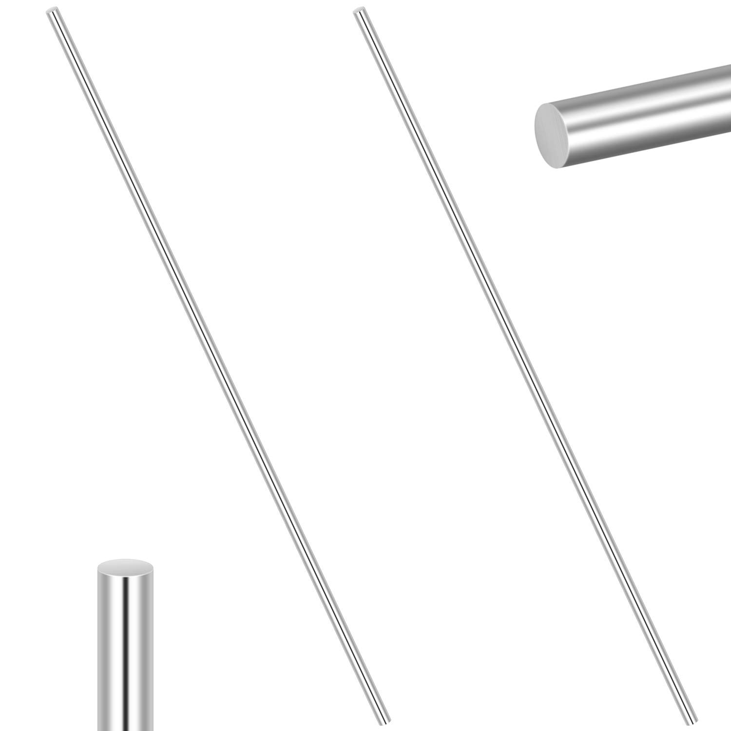 Buy Favordrory 2 Pieces 304 Stainless Steel 6mm x 356mm Model Straight ...