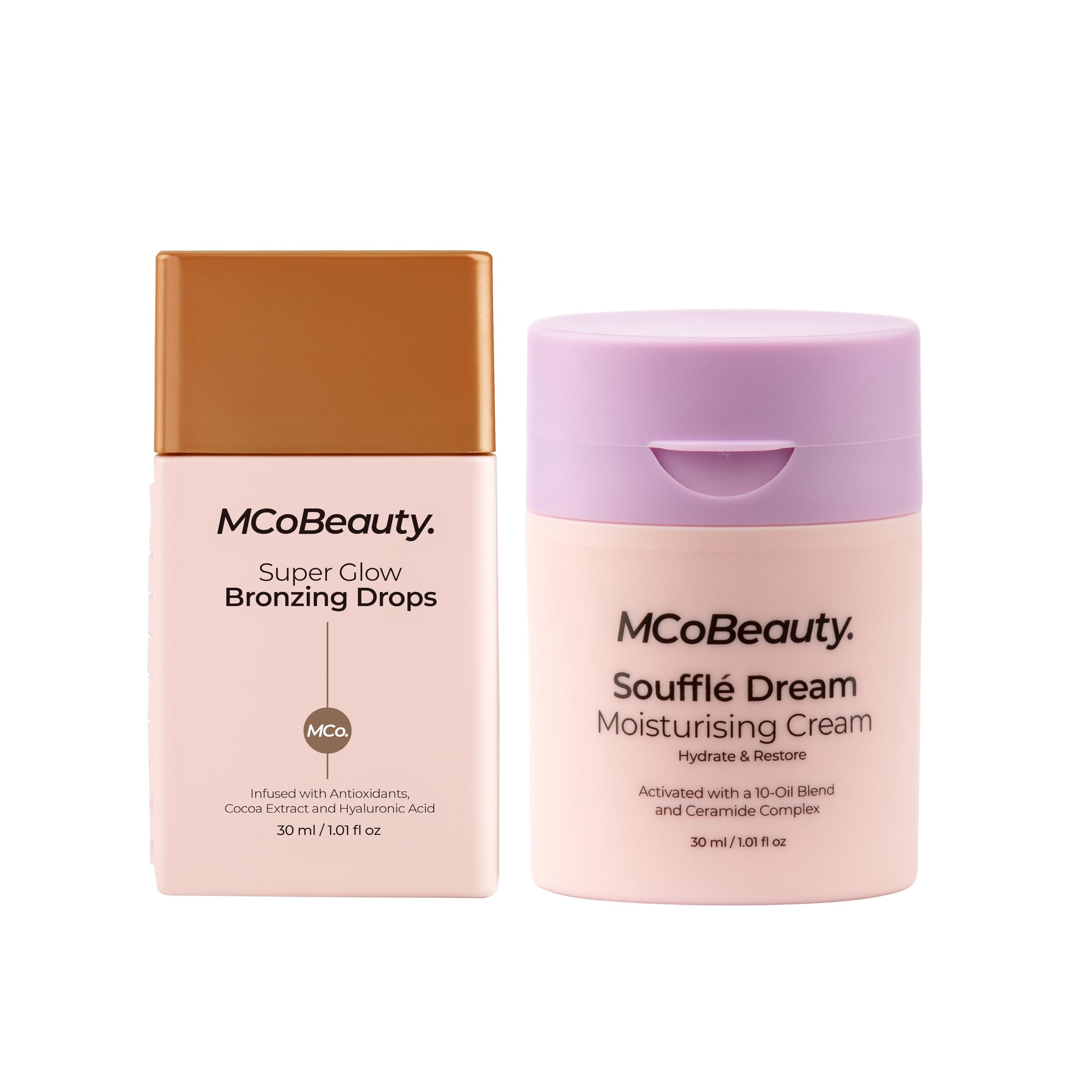 Amazon.com: MCoBeauty Super Glow Bronzing Drops and Souffle Dream ...