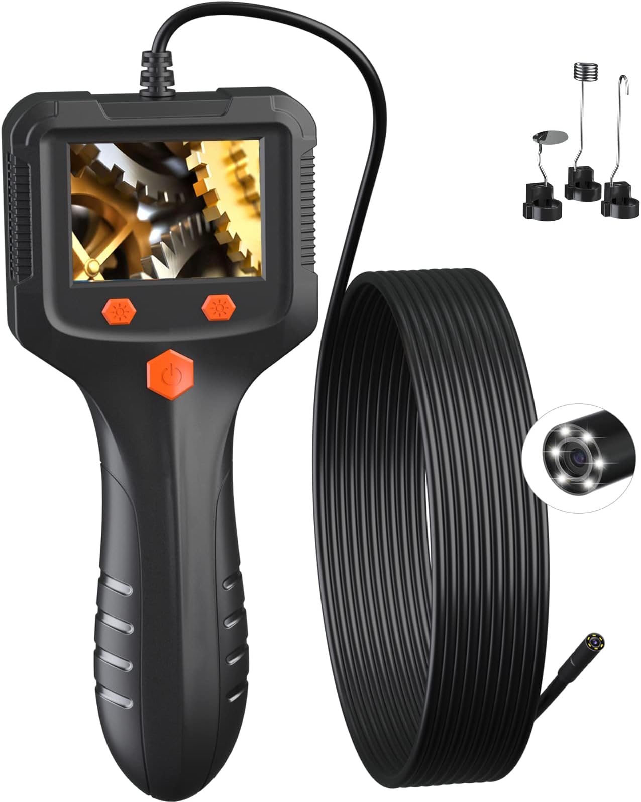 Daxiongmao Borescope Endoscope Inspection Camera with Lights,Handheld ...