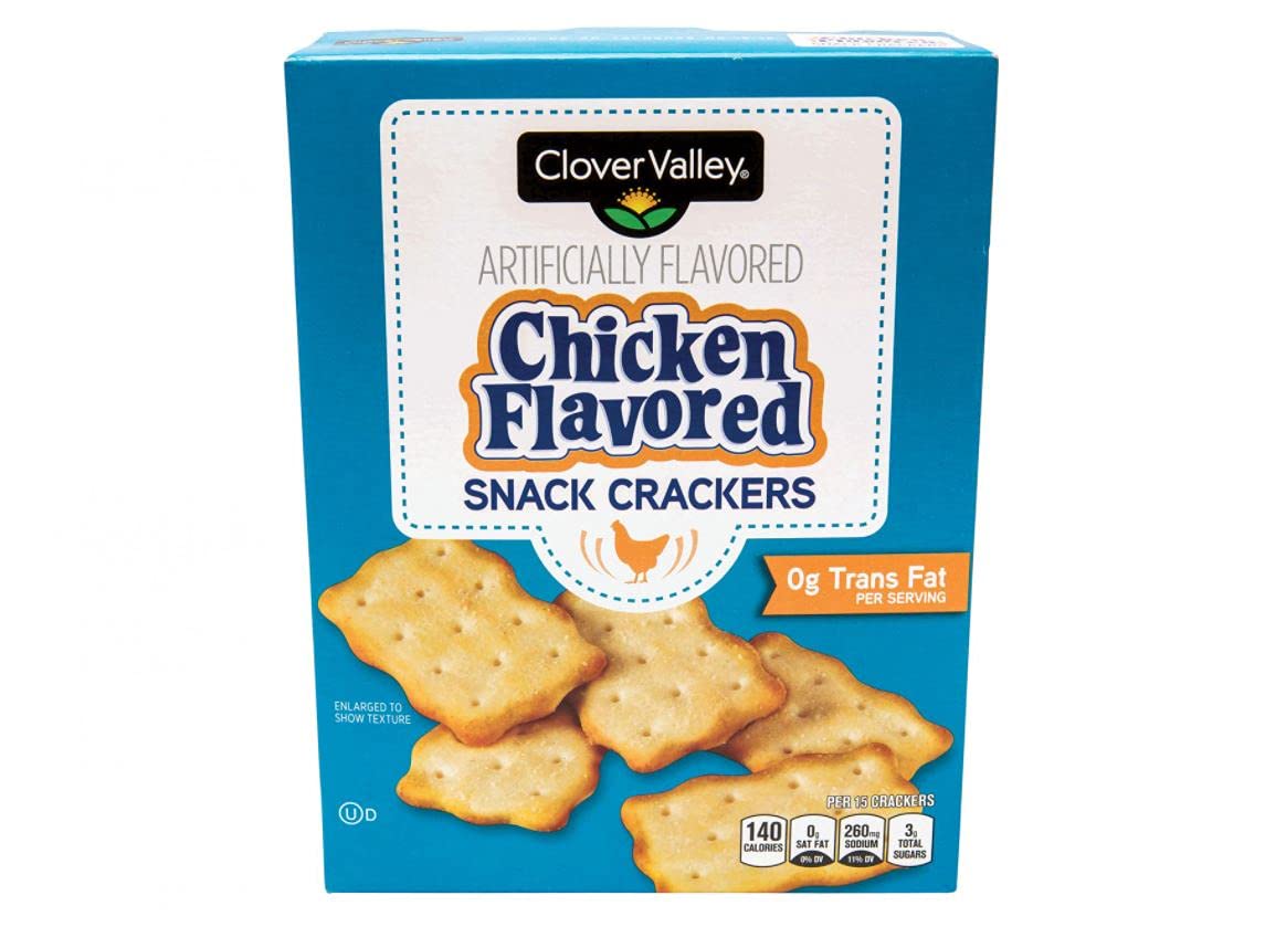 Buy Clover Valley Chicken Flavored Snack Crackers -1 Box (7.5 Oz ...