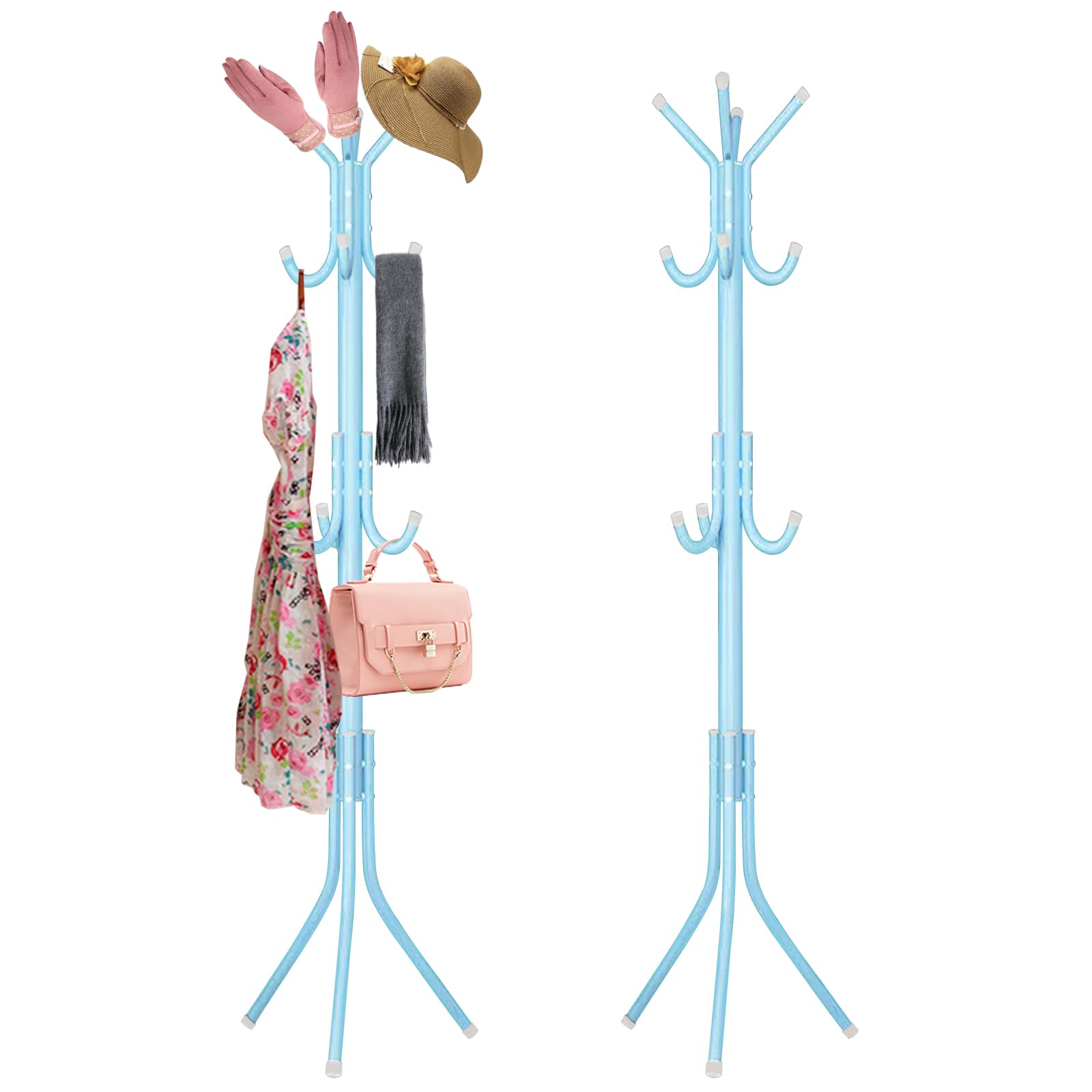 Swpeet 1 Pack 68'' Coat Rack, Freestanding Hat Rack, Clothing Rack ...