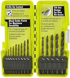 Ryobi A10D14G 14-Piece Black Oxide Drill Bit Set : Amazon.co.uk: DIY ...