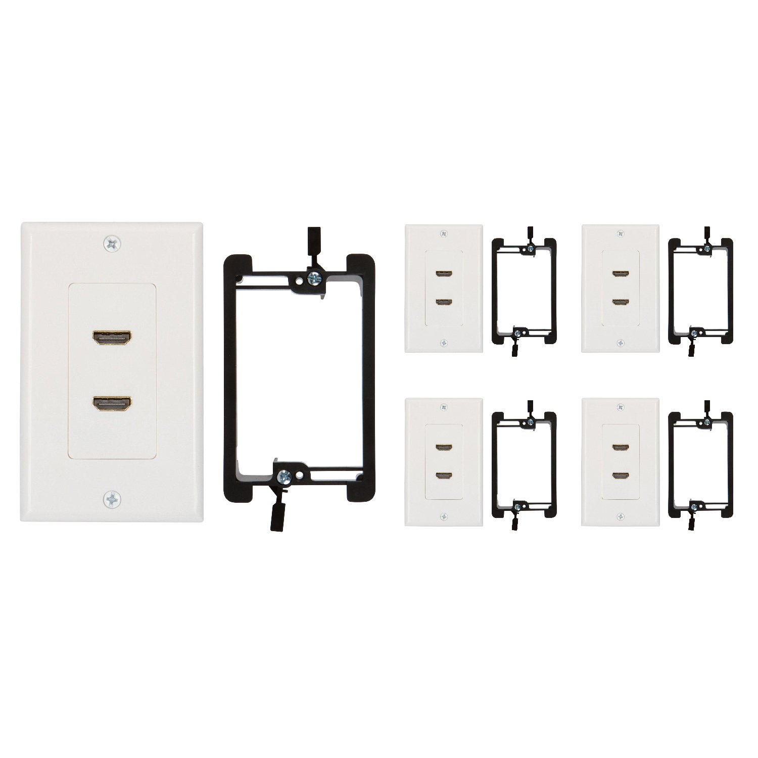 Amazon.com: BUYER'S POINT HDMI Wall Plate | UL Listed 2 Port HDMI 2.0 w ...