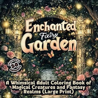 Amazon.com: Enchanted Fairy Garden: A Whimsical Adult Coloring Book of ...