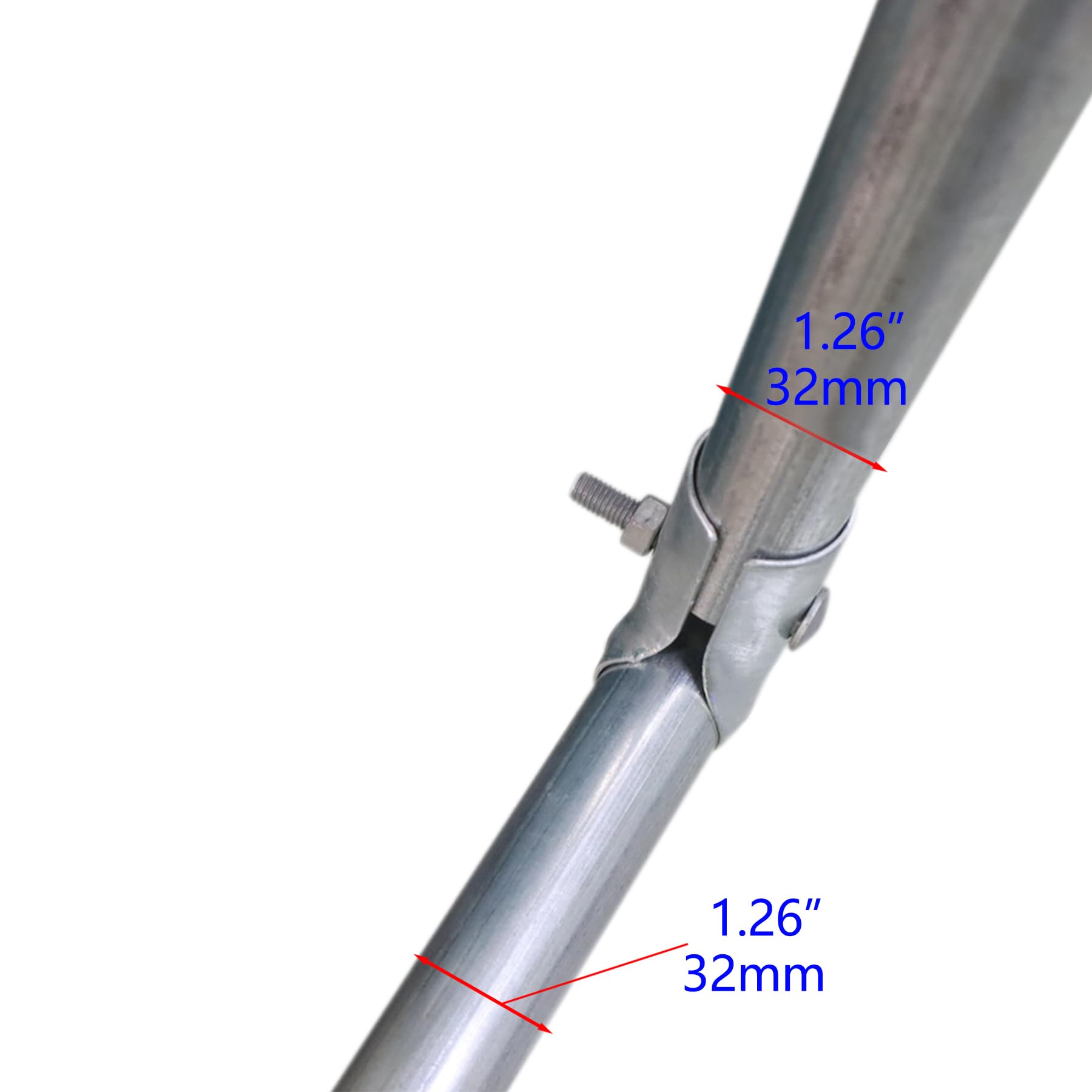 Snapklik.com : 4 Pieces 1-3/8"X1-3/8" Chain Link Fence T Clamp, End ...