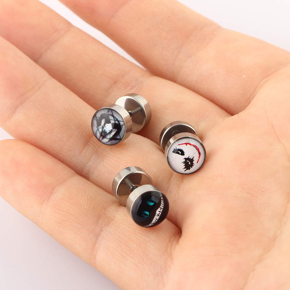 Snapklik.com : 28pcs Cheater Fake Ear Plugs Satinless Steel Gauges ...