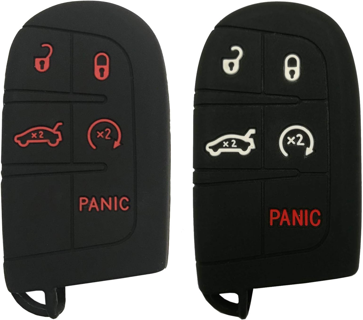 Amazon.com: KUSTSOFT Jeep Silicone Key Fob Cover Fit for Dodge Durango ...