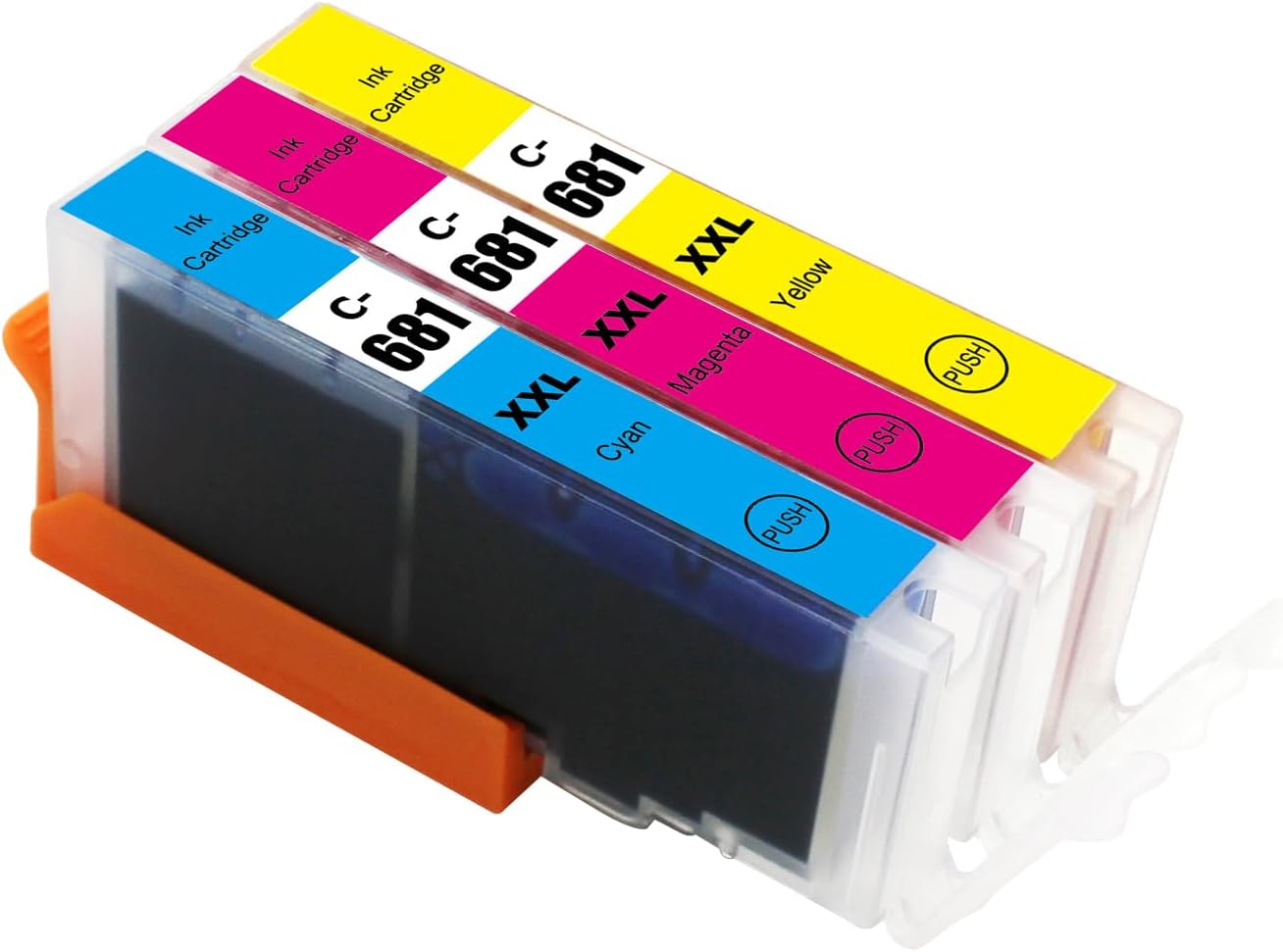 TAAUS Compatible Canon 680 XXL 681 XXL PGI-680XXL CLI-681XXL Ink ...