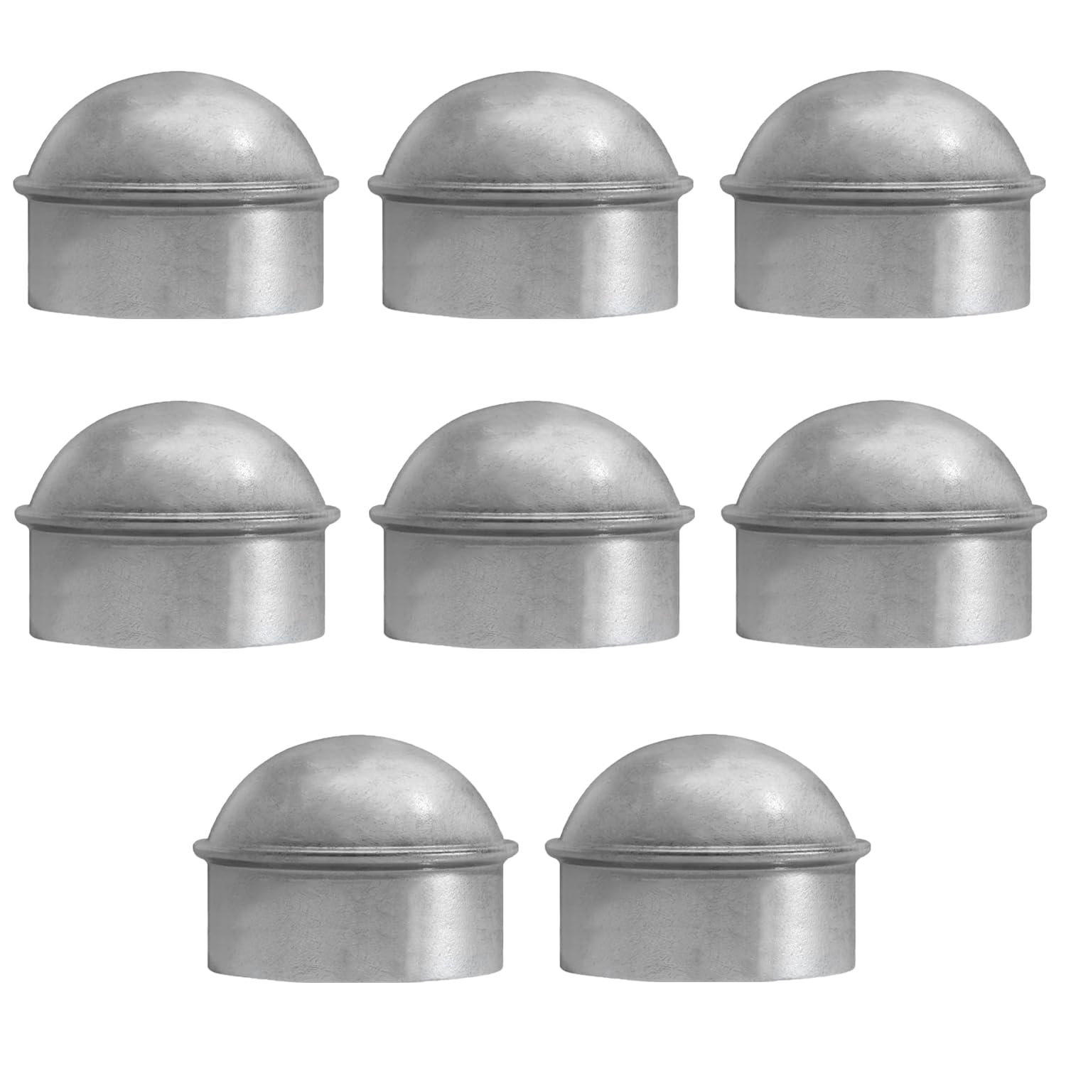 [Pack of 8] 1-3/8" Chain Link Fence Post Cap, Galvanized Steel Fence ...