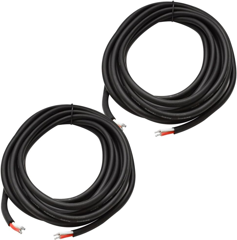 Amazon.com: Seismic Audio RW15Pair 15-Feet Raw Wire to Raw Wire Speaker ...