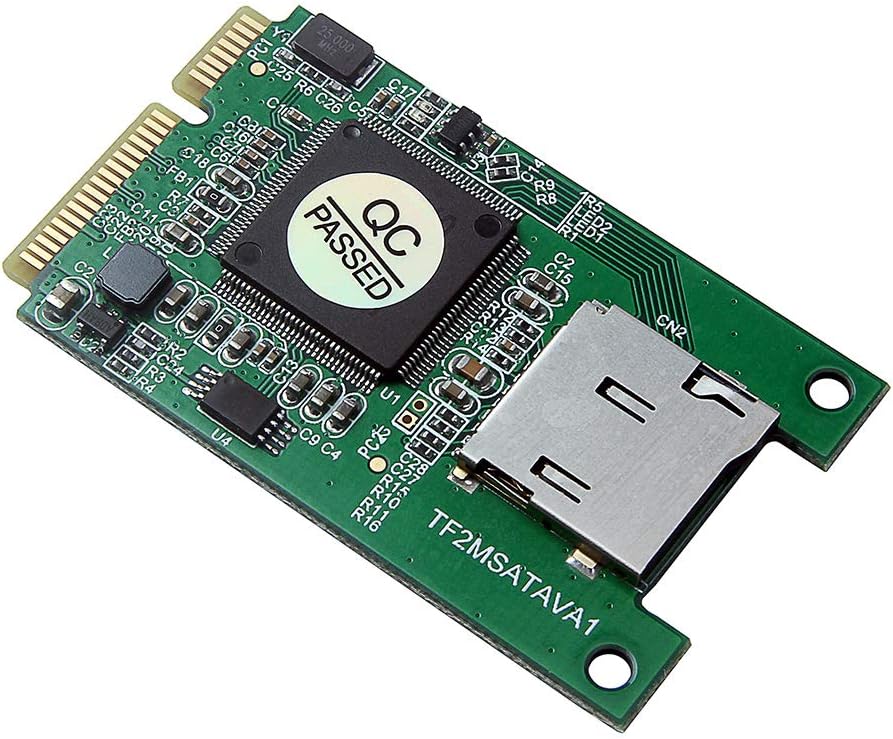 Amazon.com: Micro SD TF Card to Mini PCI-E mSATA SSD Adapter Converter ...