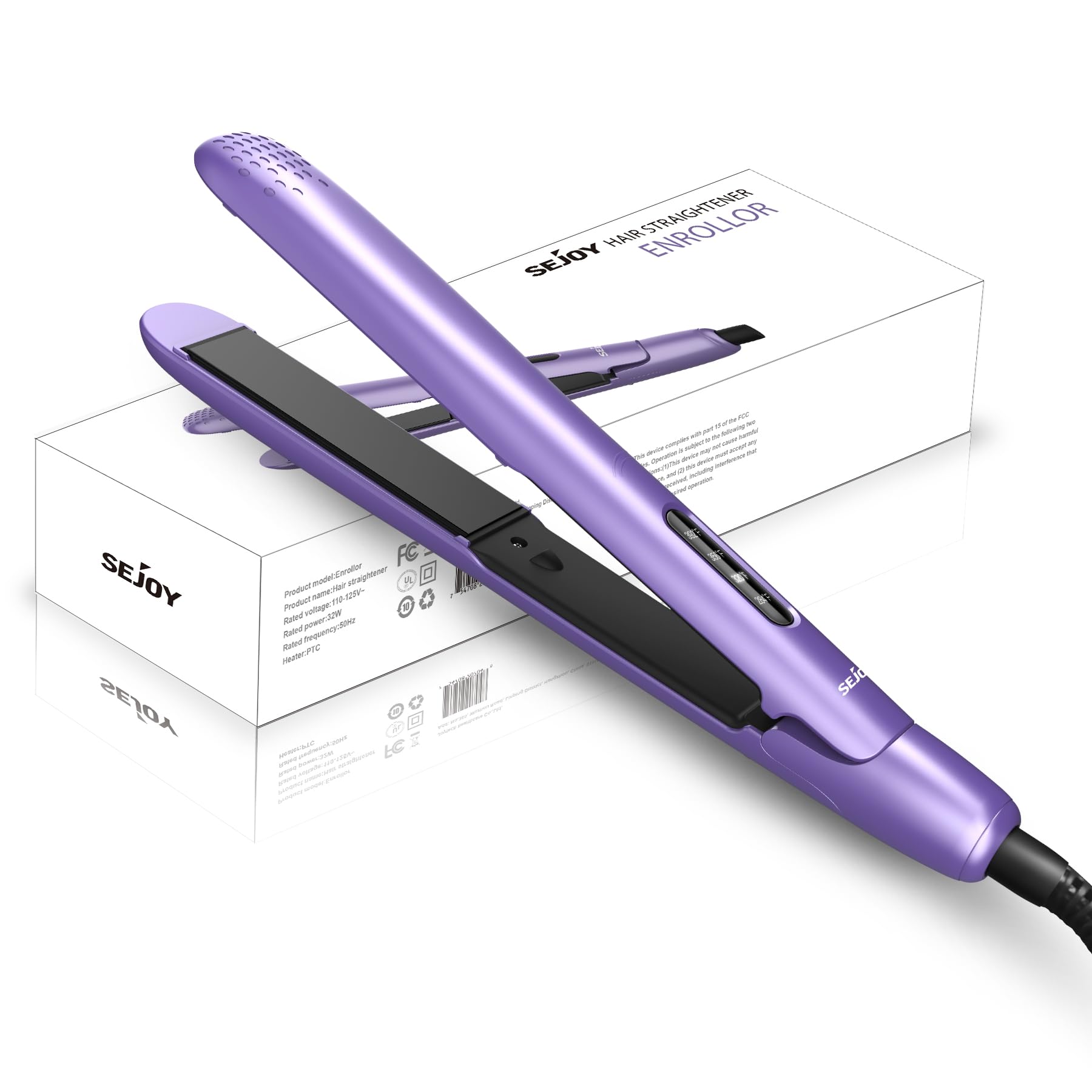 Hair Straightener and Curler 2 in 1, Curling Iron with 360° Airflow ...