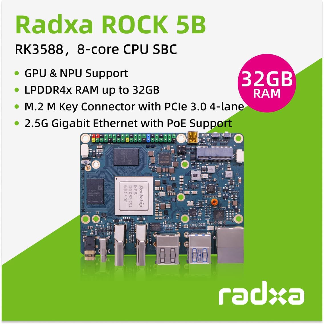 Radxa Rock 5B Single Board Computer User Manual