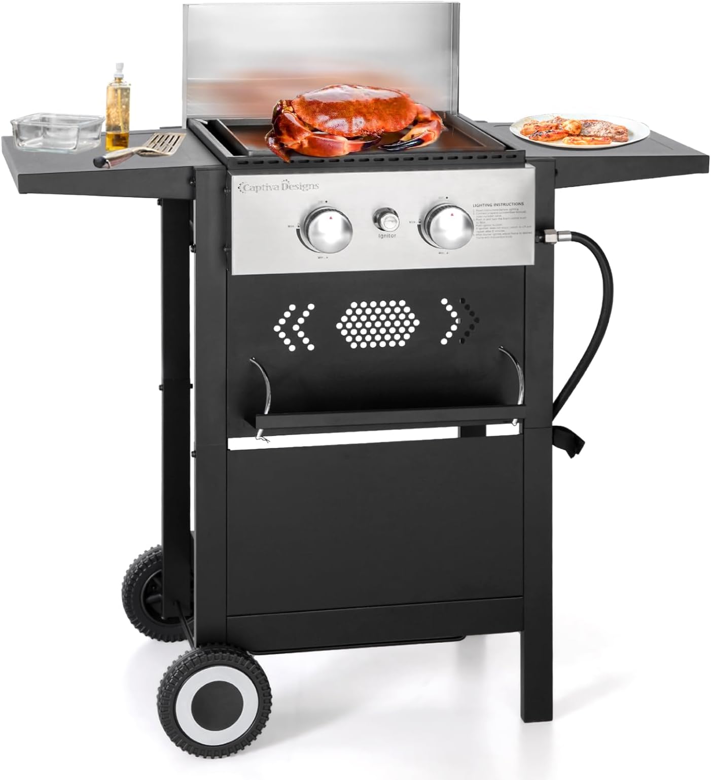 Amazon.com: MASTER COOK Propane Gas Grill, Portable Tabletop Barbecue ...