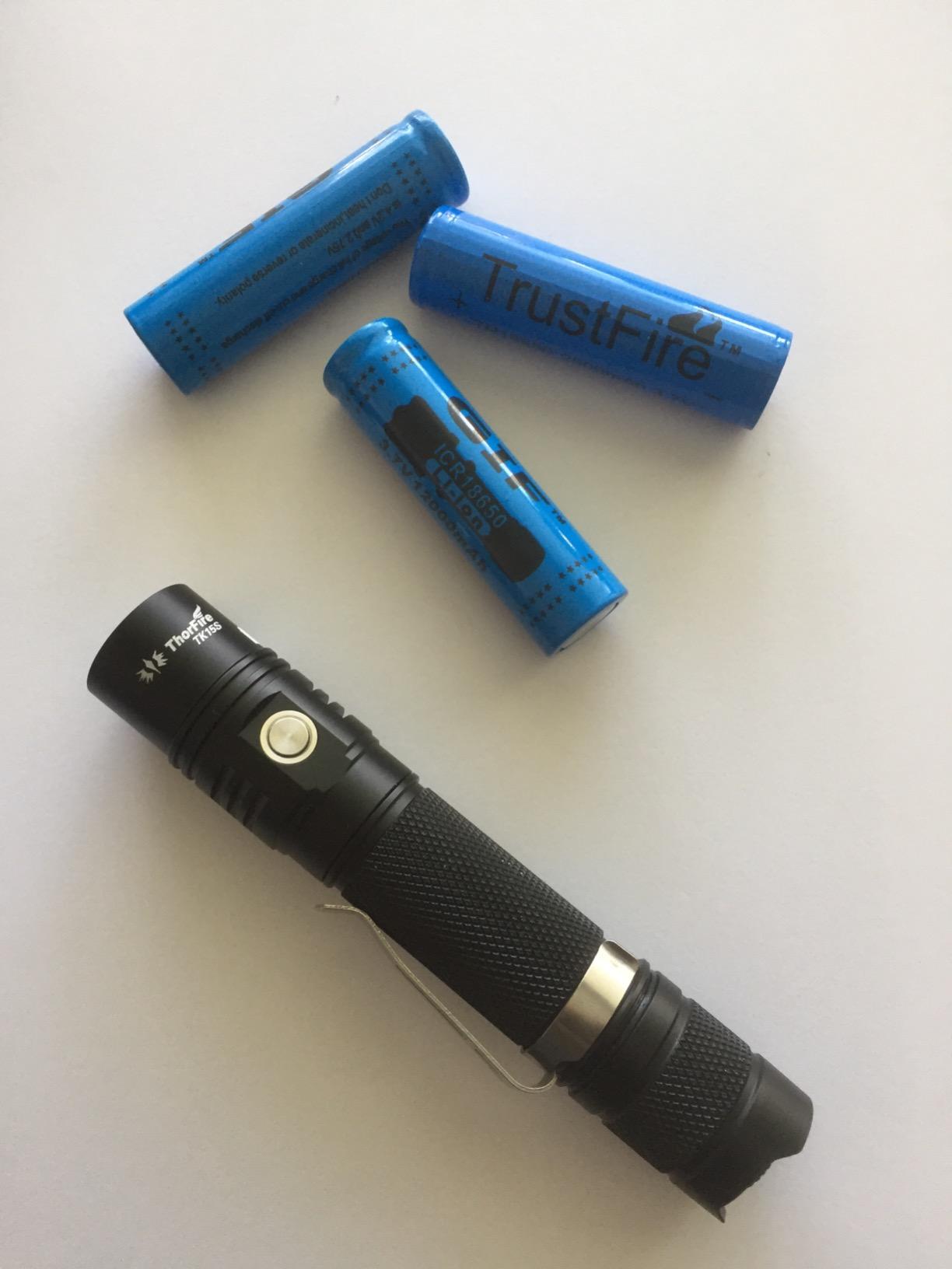 ThorFire TK15S XPL2 Led Flashlight 1050 lumen Ultra Bright Pocket Light ...