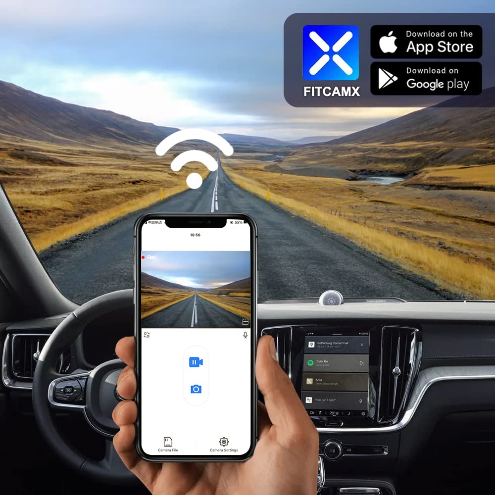 Snapklik.com : Fitcamx 4K Dash Cam Suitable For Volvo S60 & V60 2023 ...