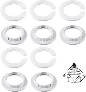 10 PCS Lampshade Reducer Ring Set, E27 to E14 Lamp Shade Reducer Ring ...