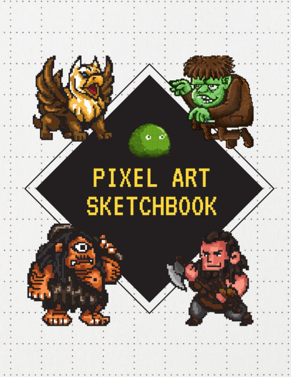 Buy Pixel Art Sketchbook: Drawing with Gridded Pages to Create, Draw ...