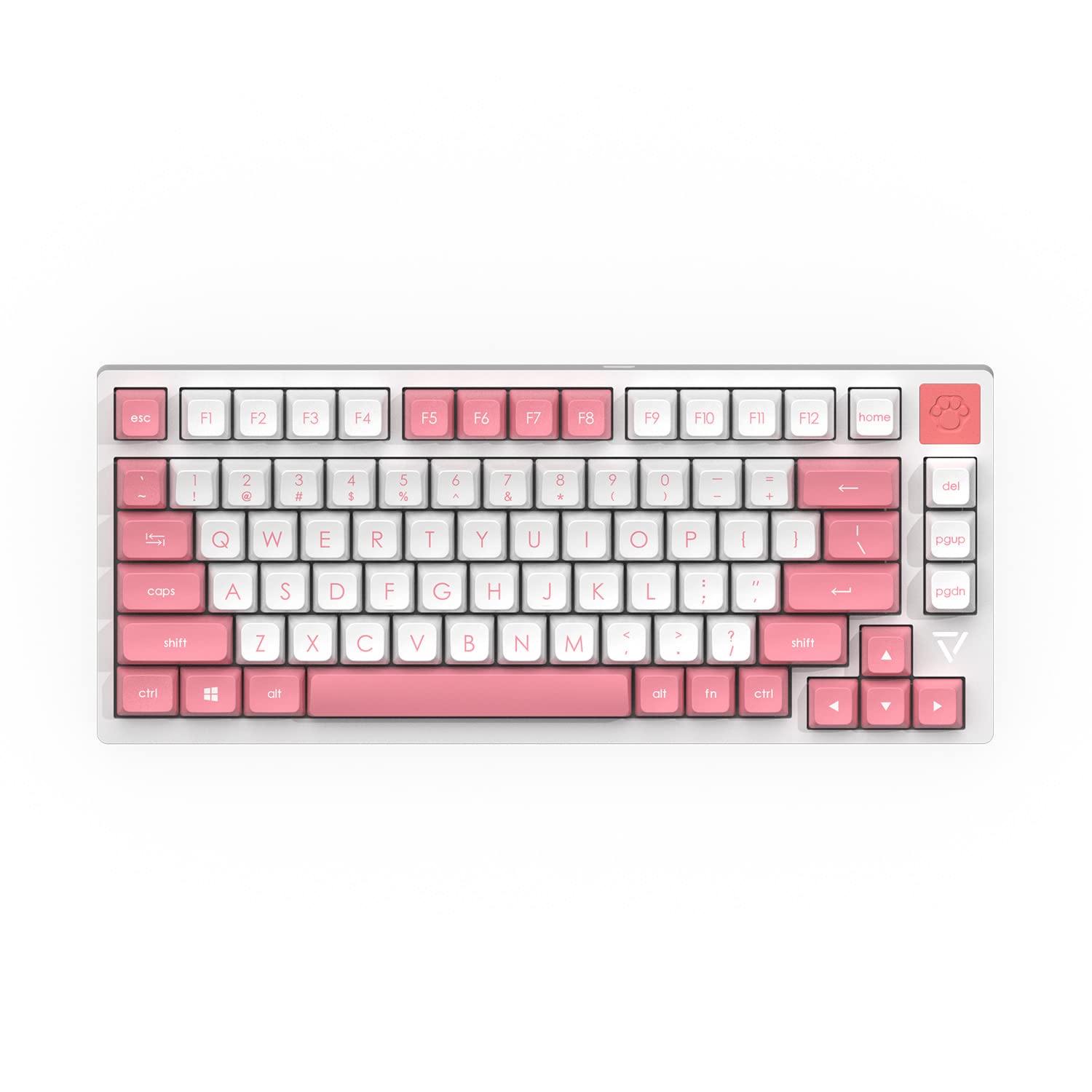 Snapklik.com : NACODEX 129 Keys PBT Keycaps Set, JSA Profile Pink-White ...