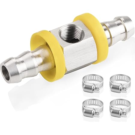 Amazon.com: 3/8 IN Fuel Line Fuel Pressure Barbed Push Lock T-Fitting ...