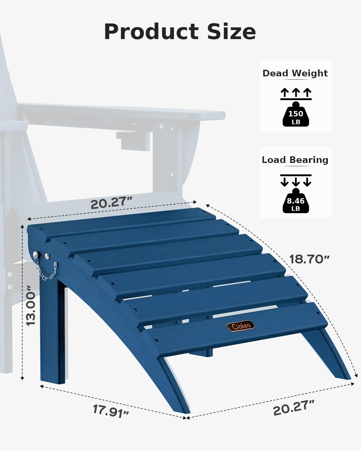 Snapklik.com : Ciokea Plastic Folding Footstool For Deck Backyard Patio ...