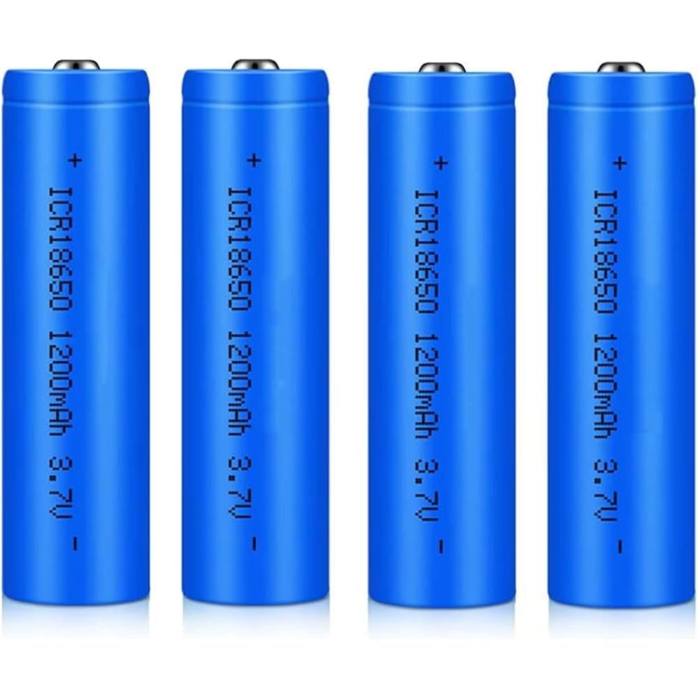 $4/mo - Finance 4Pack 18650 Batteries 3.7V 1200mAh Lithium li-ion Rechargeable Battery, Li-ion ...