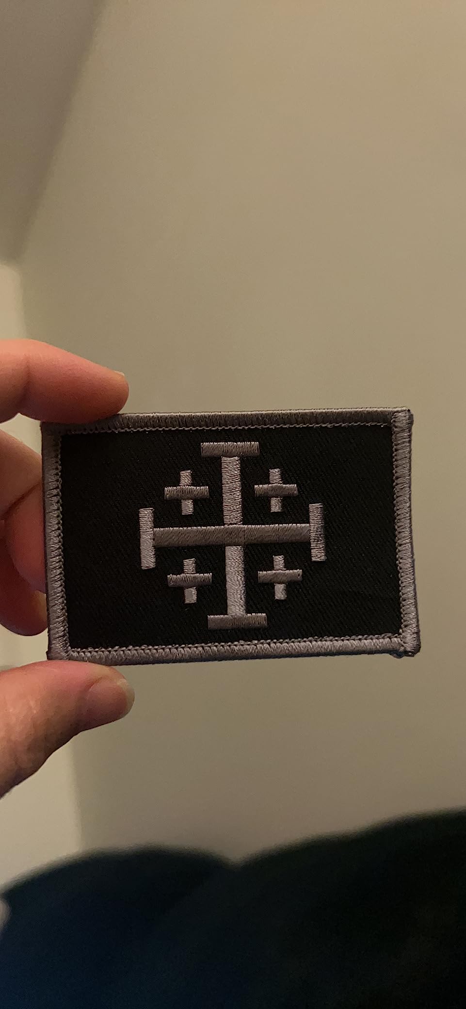 Amazon.com: Jerusalem Cross Embroidered Tactical Morale Hook Patch by ...